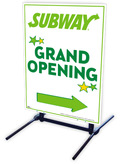 Outdoor Self Standing Sign Grand Opening